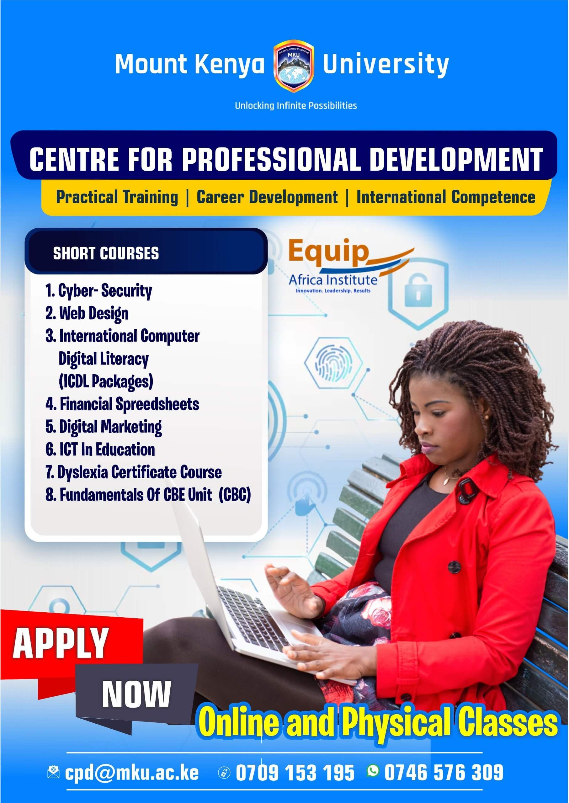 Courses on offer at MKU centre for Professional Development - Mount Kenya University