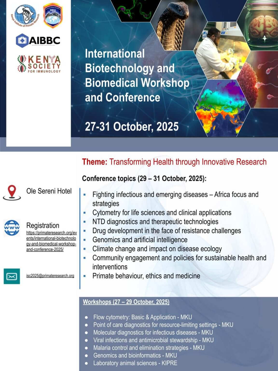 7th Africa International Biotechnology and Biomedical Conference (AIBBC ...