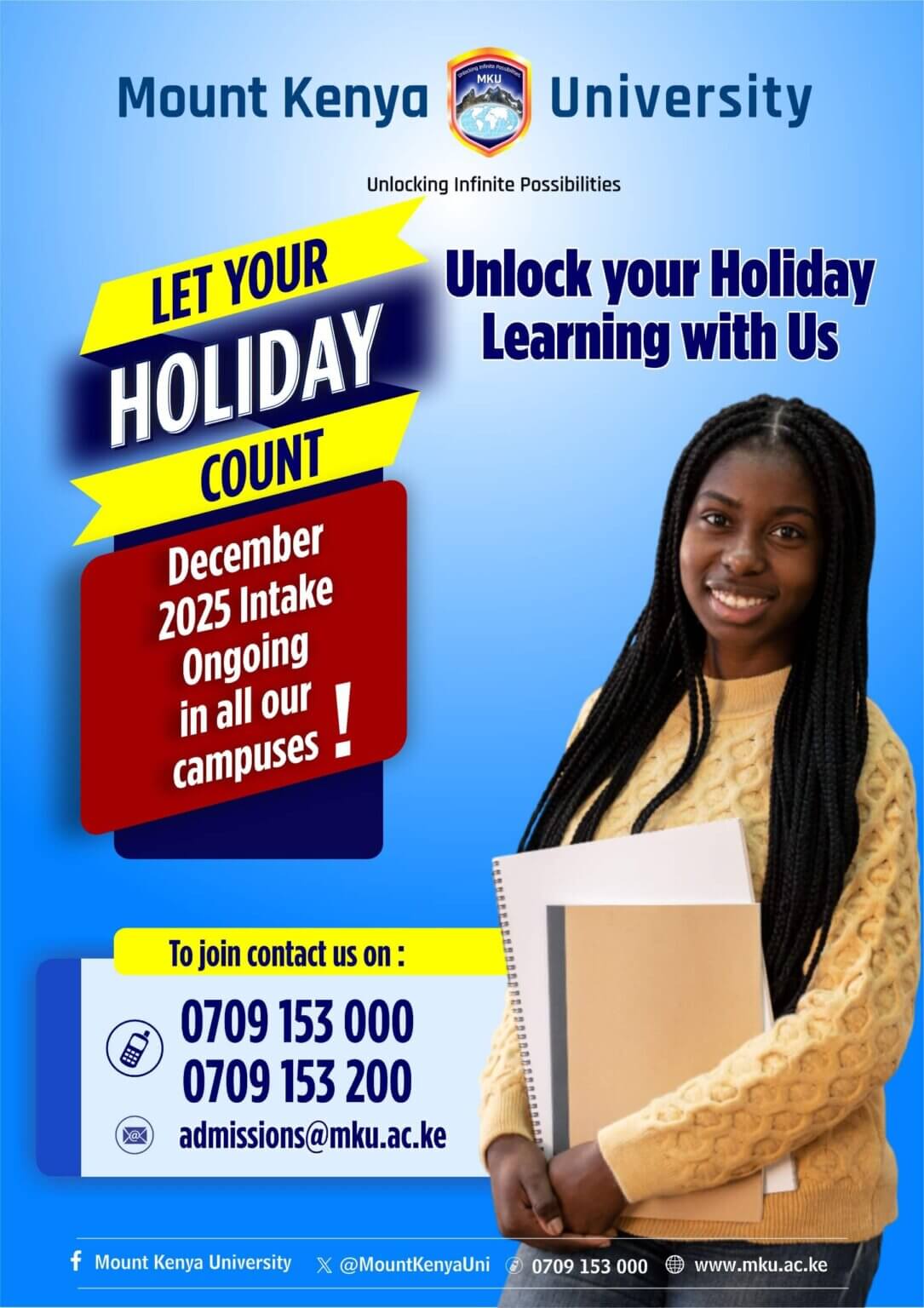 Join Our December 2025 and January 2026 Intakes - Mount Kenya University